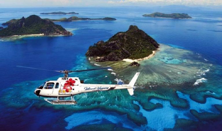 Helicopter Transfer in Fiji